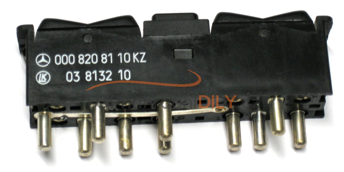 Ovládací panel vypínač stahování oken Mercedes W124 E classic, 0008208110